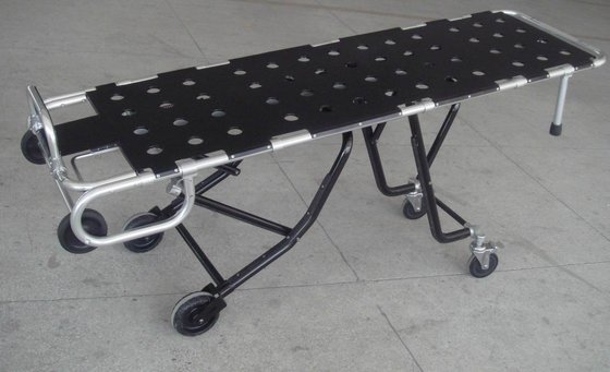 Corpse Trolley Mortuary Equipment 1000lb Multi Level One Man Control Mortuary Cot