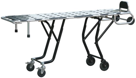 Corpse Trolley Mortuary Equipment 1000lb Multi Level One Man Control Mortuary Cot