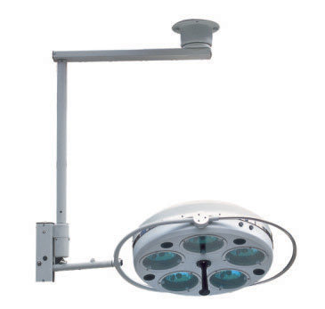 Vertical or ceiling hanging Cold Light shadowless Operating Room Lamps with 5 reflectors
