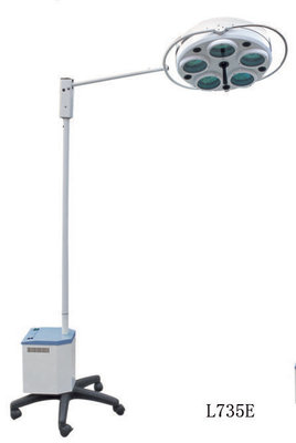 5 Feet  Floor Stand Surgical Operating Lights With3 4 5 Reflectors , AC/DC 220V/24V