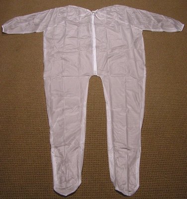 4Mil 5Mil 6Mil Thickness Clear or White Mortuary Garments Vinyl Unionalls Heat Sealed