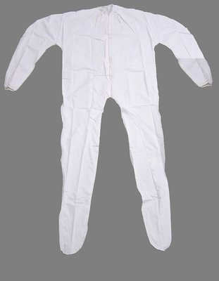 4Mil 5Mil 6Mil Thickness Clear or White Mortuary Garments Vinyl Unionalls Heat Sealed