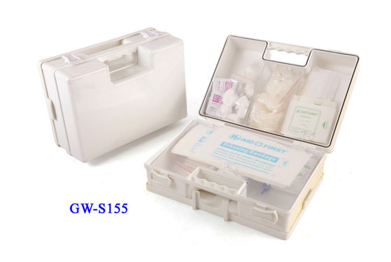 Hanging Wall Type Plastic Box Health Care First Aid Kits For 1-5 Persons Use