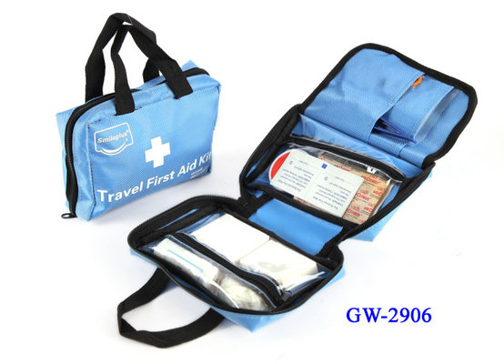 PVC Coated Nylon Bag Travel First Aid Kits For Illness Or Injury Care