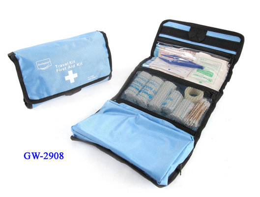 PVC Coated Nylon Bag Travel First Aid Kits For Illness Or Injury Care