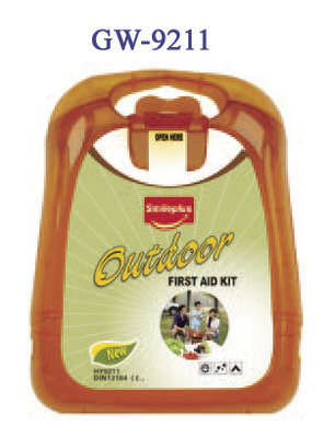 Plastic First Aid Kit Toolbox for Sunburn , Burns , Bites' N' Stings