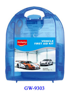 Plastic First aid kits for vehicles , first aid box contents products