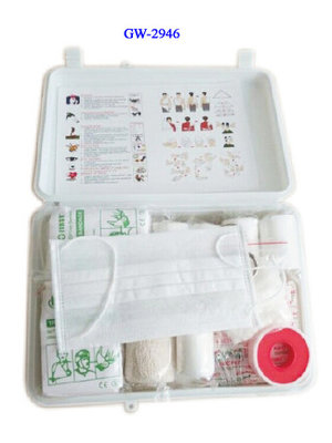 Conprehensive First aid kits plastic box emergency kit for an illness or injury