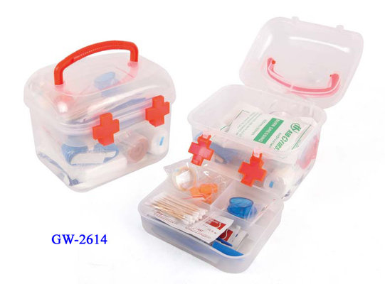 Multifunctional Plastic First aid kit box for medicine , first aid equipment