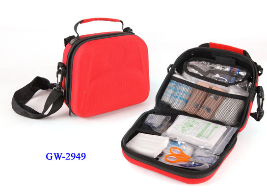 Nylon bag first aid box contents hand - carry easy to take for untrained people