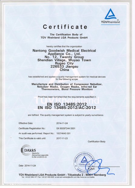 China JIANGSU NEW ERA INDUSTRIAL&TRADE CORP certification