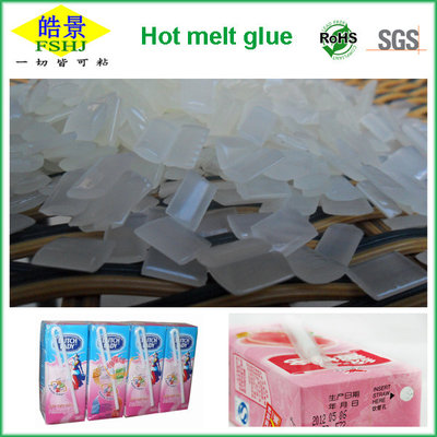 EVA Hot Melt Glue Pellets for Beverage Packing , Food Grade And Non Toxic