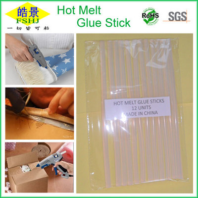 OEM Transparent Color Hot Melt Glue Sticks For Toys , Clear Hot Glue Sticks