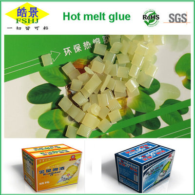 Packaging EVA Hot Melt Adhesive Cold Resistant , Carton Sealing Hot Melt Glue Granule