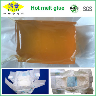 Brown EVA Transparent Hot Melt Pressure Sensitive Adhesive For Baby Diaper