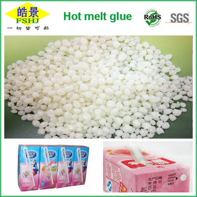 SGS Light Yellow Hot Melt Glue Pellets For Beverage Packing / Drink Packaging