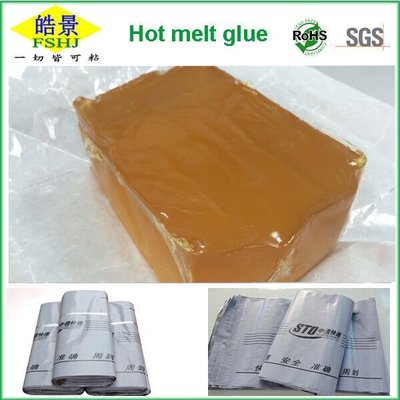 EVA Brown Transparent Industrial Hot Glue , Anti Yellowing Hot Melt Glue