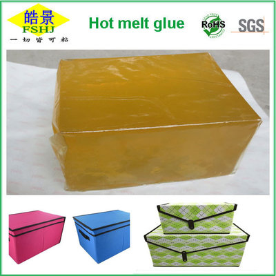 Pressure Sensitive Hot Melt Adhesive Block For Fabric / Labeling / Paper Attaching