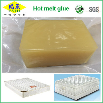 Yellow Non - Transparent Hot Melt Adhesive Block High Stickiness For Mattress