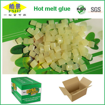 Packaging EVA Hot Melt Adhesive Cold Resistant , Carton Sealing Hot Melt Glue Granule