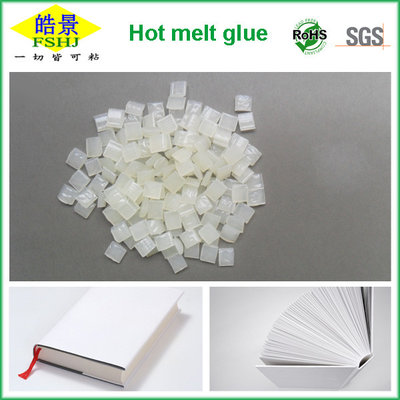 White EVA Based Hot Melt Adhesive Spine Bookbinding , Hot Glue Pellets