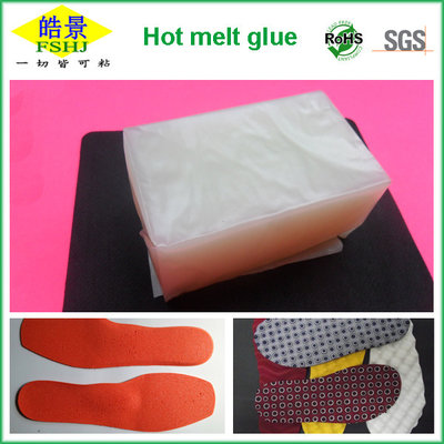 White EVA PSA Hot Melt Adhesive Jelly Glue For Shoes Edge Binding With Fluidity