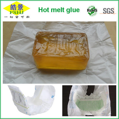 Resin Hot Melt Pressure Sensitive Adhesive Jelly Glue For Baby Diaper / Sanitary Napkin