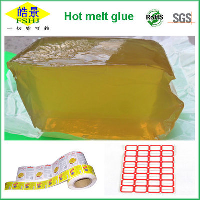 Yellow Transparent Hot Melt Pressure Sensitive Adhesive HS 35069190 For Label