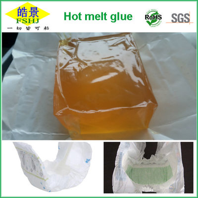 Brown EVA Transparent Hot Melt Pressure Sensitive Adhesive For Baby Diaper