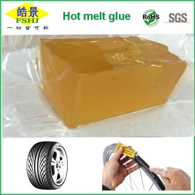 Yellow Transparent EVA Hot Melt Adhesive Block Pressure Sensitive Adhesives For Tyre