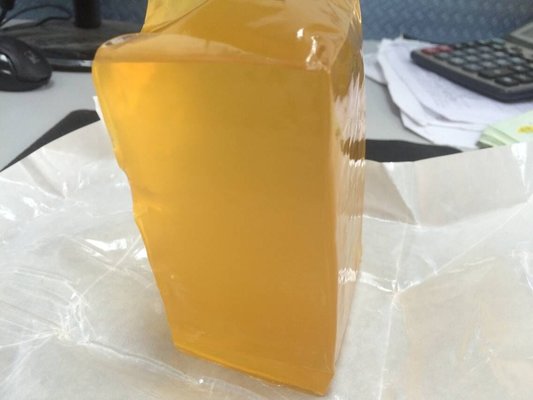 Yellow Transparent EVA Hot Melt Adhesive Block Pressure Sensitive Adhesives For Tyre