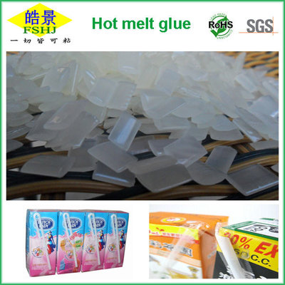 Professional Eva Hot Melt Glue Pellets , White Granule Hot Melt Adhesive