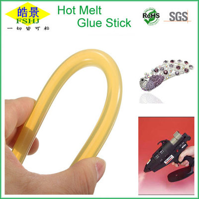 Yellow Transparent EVA Industrial Hot Glue Sticks For Bookbinding Strong Sealing