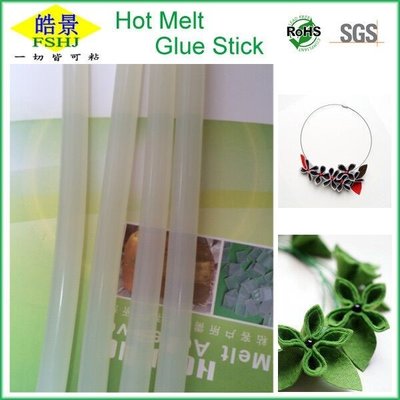 Translucent White Hot Melt Adhesive Bar , Silicone Hot Glue Sticks For Hot Glue Gun
