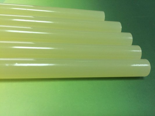 Light Clear Yellow Colored Hot Melt Glue Sticks No Attaching For Gift Box Bonding