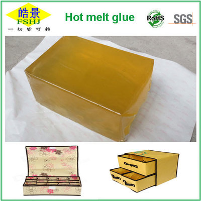 EVA And Resin Hot Melt Adhesive Block For Fabric Boxes With Strong Viscosity