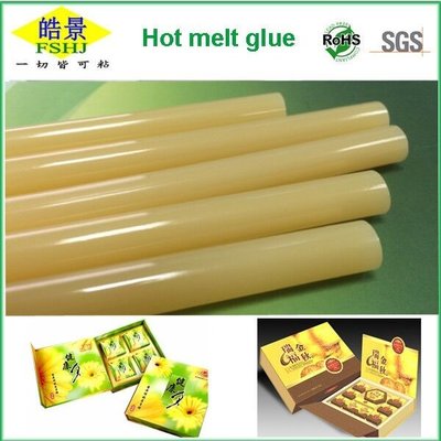 Yellow Silicone Hot Glue Sticks Bar No Drawing For Packaging Box High Strength