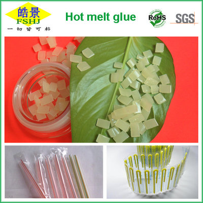 EVA Hot Melt Packaging Light Yellow Granule , Beverage Drink Packaging Adhesive Glue