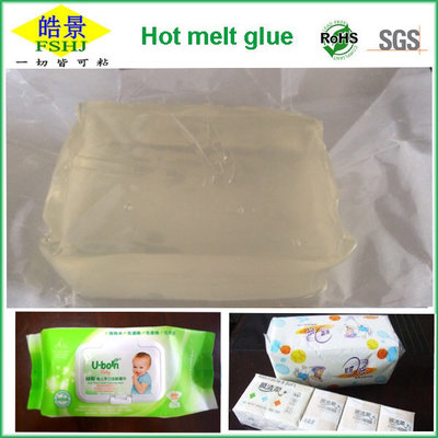 Light Yellow Transparent Hot Melt Block Hot Melt Pressure Sensitive Adhesive For Tissue Bag