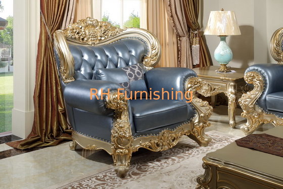 Luxury Sofa sets FACTORY direct sales price for Imported Italy Leather cushion and upholstered for Villa living rooms supplier
