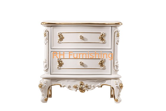 Luxury Bed Sets of Ivory White high quality bedroom furniture brands Leather upholstered Queen size Bed for Villa house supplier