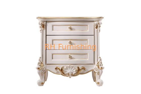 Luxury Fabric Bed Sets of Ivory White wooden Furniture in high quality brands from China factory for Villa house supplier