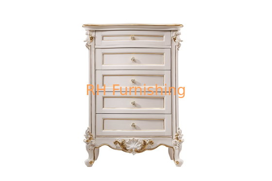 Luxury Fabric Bed Sets of Ivory White wooden Furniture in high quality brands from China factory for Villa house supplier