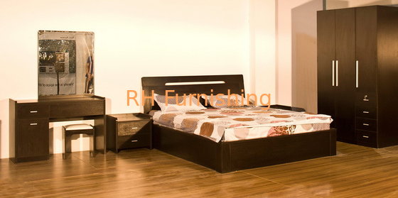 Cheap Price Home Furniture,Panel Bedroom Set,MDF Bed and Wardrobe,Nightstand,Dresser with Mirror,Amorie,Chest supplier