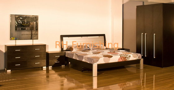 Melamine Home Furniture,Panel Bedroom Set,MDF Bed and Wardrobe,Nightstand,Dresser with Mirror,Amorie,Chest,Good Price supplier