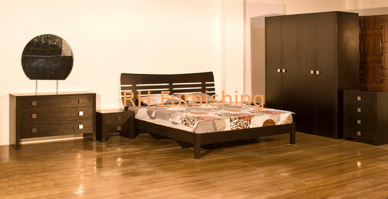 Melamine Home Furniture,Panel Bedroom Set,MDF Bed and Wardrobe,Nightstand,Dresser with Mirror,Amorie,Chest,Good Price supplier