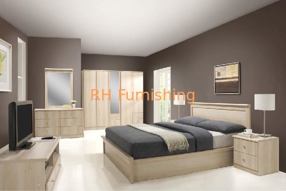 Particle Board Modern Home Furniture,Bedroom Furniture Set,King Bed,Nightstand,Dresser,TV Stand,Wardrobe,Desk,Chest supplier