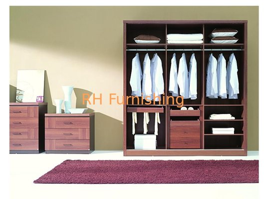 MDF/Chipboard/Plywood Faced Melamine/Laminate Sliding Door Wardrobe supplier