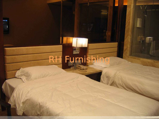 Serviced Apartments Furniture,Fabric Headboard,Bed,Nightstand,TV Cabinet,Luaage Rack/Table,Desk, Made by MDF/Melamine supplier