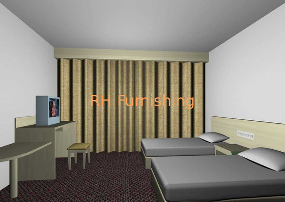 MDF/Melamine Hotel Bedroom Furniture,Standard Room Bed,Nightstand,TV Cabinet,Luaage Rack/Table,MIni Cabinet supplier